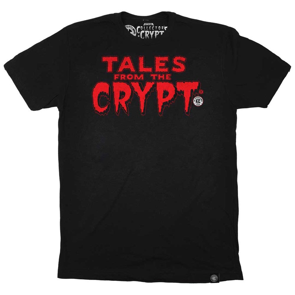 Tales From The Crypt Red Logo Black T-shirt